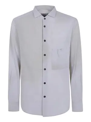 ZIGGY CHEN Shirt Pocket "small Collar Pocket Shirt - Gray