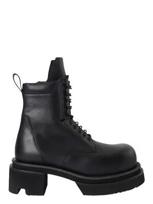 Rick Owens Leather Lace-up Boots - Black