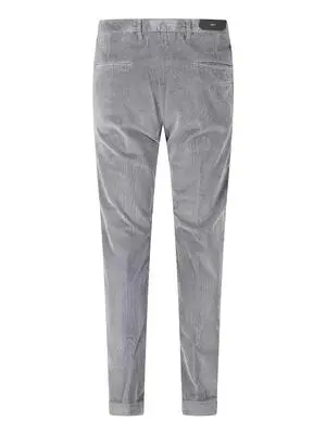 BRIGLIA 1949 Corduroy Slim-fit Trousers - Grey