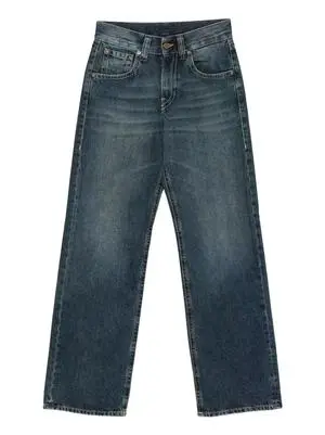 6397 Faded Effect Straight Leg Jeans - Blue