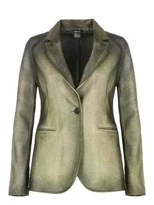 Avant Toi Single-breasted Notched Lapel Jacket - Grey