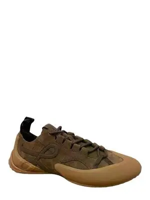 Loewe LOEWE Grip Lace-Up Suede Sneakers Brown