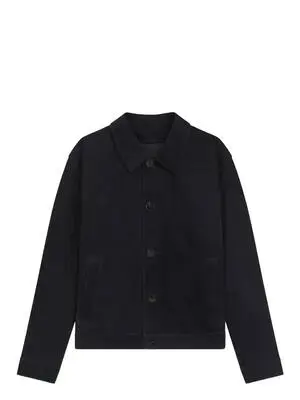 HUGO HUGO Ligor Suede Jacket With Stitched Breast Pocket Detail