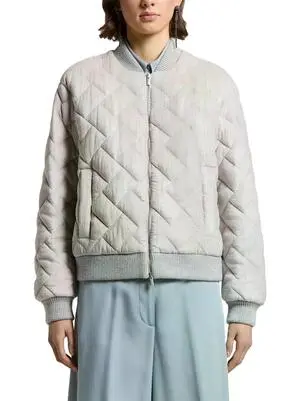 Peserico Quilted Corduroy Bomber Jacket - Neutrals