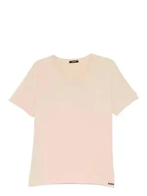 TOM FORD Logo-patch T-shirt - Neutrals