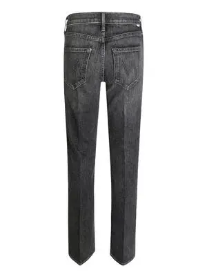 MOTHER Faded-effect Whiskered Jeans - Red