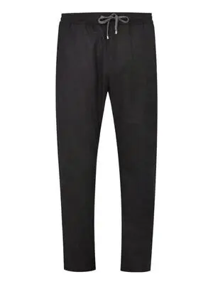 Agnona Wool Flannel Straight Leg Trousers - Brown