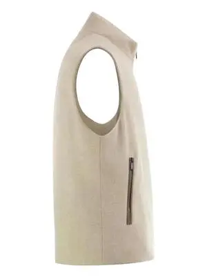 MOORER Reversible Quilted Gilet - Neutrals