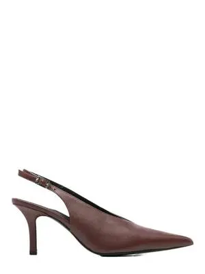 Patrizia Pepe Pointed-toe Slingback Pumps - Brown