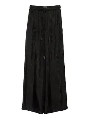 ANN DEMEULEMEESTER Paisley Jacquard Drawstring Trousers - Black