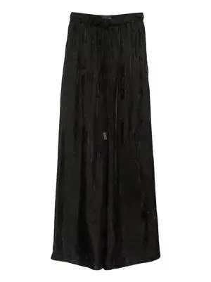 ANN DEMEULEMEESTER Paisley Jacquard Drawstring Trousers - Black