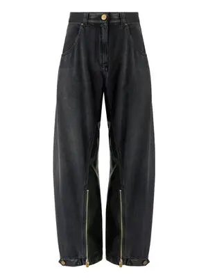 Pinko Panelled Zipped Jeans - Black