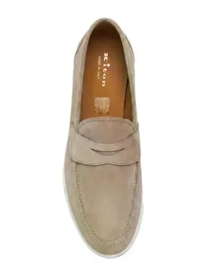 Kiton Suede Slip-on Loafers - Neutrals