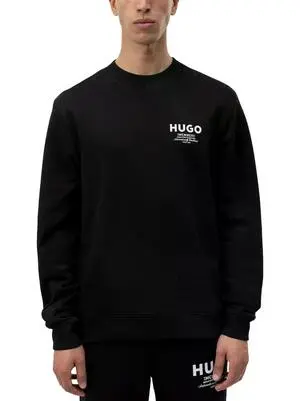 Hugo Logo Print Sweatshirt - Black