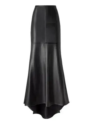PINKO PINKO Panelled High-Low Faux-Leather Skirt