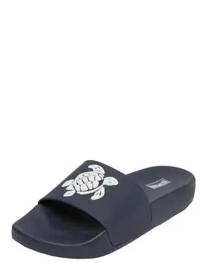 Vilebrequin Turtle Patch Slides - Blue