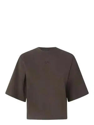 Pinko Love Birds Embroidered T-shirt - Black