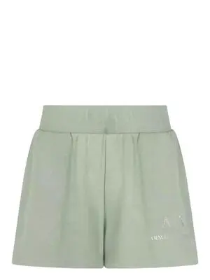 Armani Exchange Logo Print Shorts - Green
