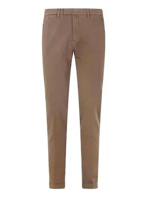 BRIGLIA 1949 Belt-loops Trousers - Brown