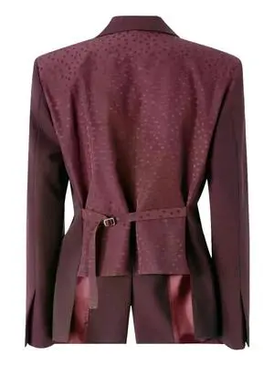 Pinko Polka Dot Panel Blazer - Red