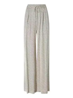 PINKO Polka Dot Drawstring Palazzo Pants