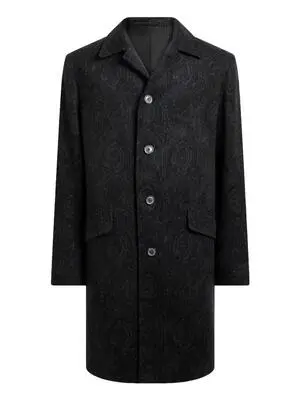 Etro Arnica Jacquard Coat - Black