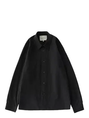 Studio Nicholson Hal Sanded-cotton Shirt - Black