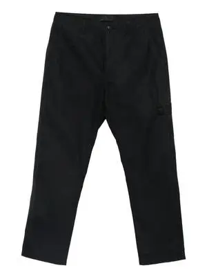 Stone Island Logo Patch Cargo Pants - Black
