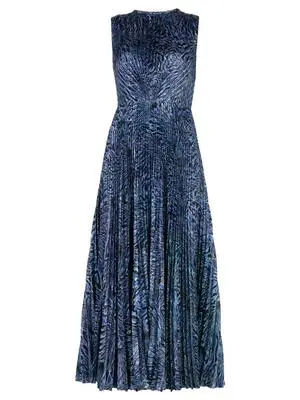 Ulla Johnson Ulla Johnson Malin Pleated Midi Dress Blue
