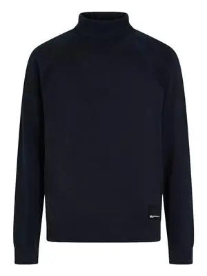 Karl Lagerfeld Lightweight Knit Roll-neck Sweater - Blue