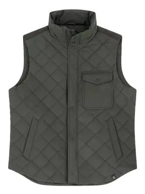 Boggi Milano Quilted Padded Gilet - Grey