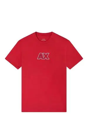 Armani Exchange Logo-patch T-shirt - Red