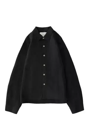 Studio Nicholson Hithe Garment-dyed Shirt - Black