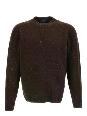 DRUMOHR Crew Neck Knit Sweater - Brown