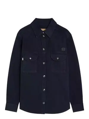 BLAZÉ MILANO Berber Logo-embroidered Denim Shirt - Blue