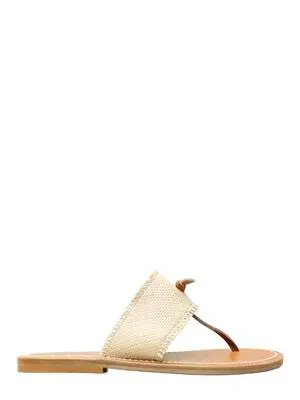 K.JACQUES Wouri Woven Sandals - Neutrals