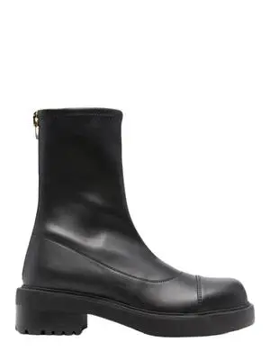 GIUSEPPE ZANOTTI Zip-embellishment Ankle Boots - Black