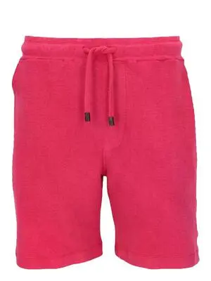 Isaia Terry-cloth Drawstring Shorts - Pink