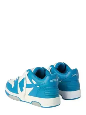 Off-White Off-White "Out Of Office" Panelled Leather Sneakers Blue