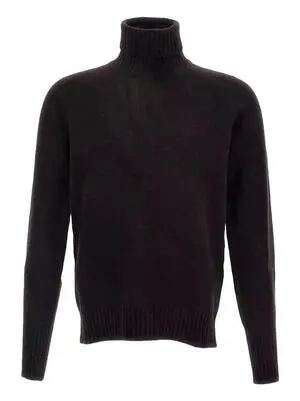 DRUMOHR Roll Neck Knitted Sweater - Brown