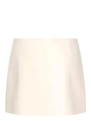 P.a.r.o.s.h High-waisted A-line Mini Skirt - Neutrals