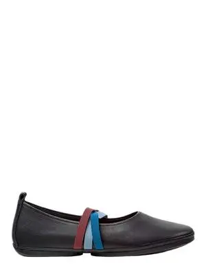 Camper Twins Leather Ballet Flats - Black
