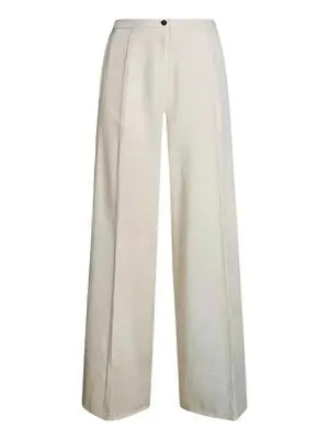 FORTE_FORTE Wide Leg Trousers - Neutrals