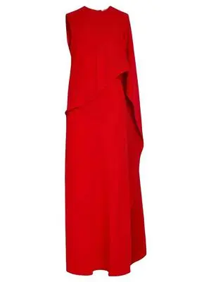 HEIRLOME Clementine Draped Layer Maxi Dress - Red