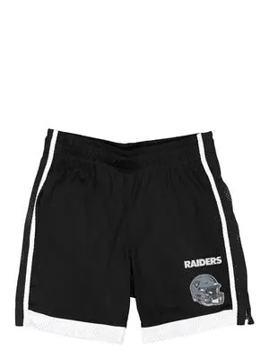 New Era Logo Print Mesh Shorts - Black