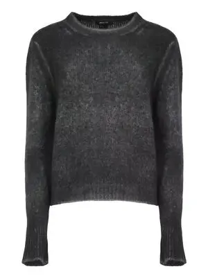 Avant Toi Long Sleeve Sweater - Black