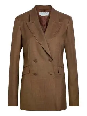 Gabriela Hearst Angela Double-breasted Peak Lapel Blazer - Brown