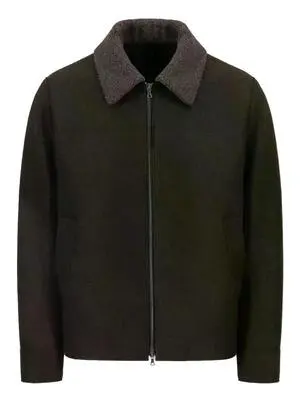 Harris Wharf London Golf Bouclé-collar Pressed-wool Jacket - Brown