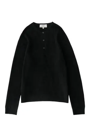 Studio Nicholson Corine Wool Long-sleeve Sweater - Black