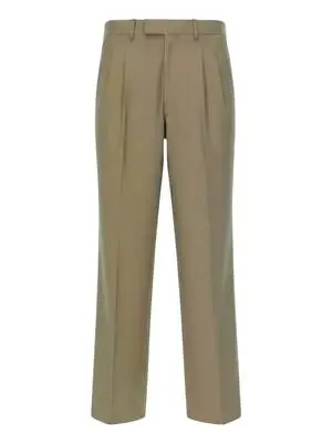 Isaia Pleated Tailored Trousers - Neutrals